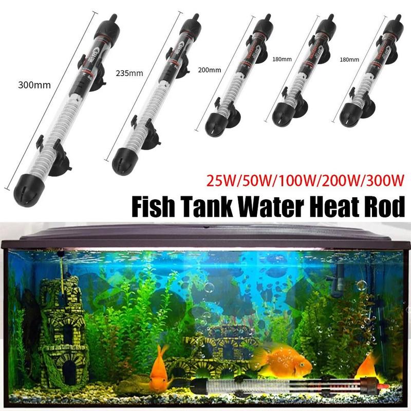 1Pcs New 25W/50W/100W/200W/300W Thermostat Heater Rod Aquarium - TikTok Shop Singapore