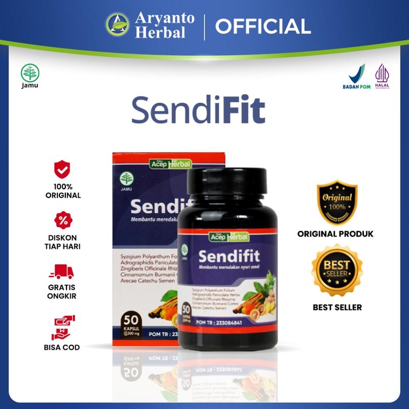 SendiFit Kapsul Original Suplemen Herbal Kesehatan Sendi Tulang - Shop ...