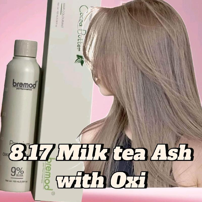 Premium Milk Tea Ash with Oxi,Permanent Hair Dye Colourant Set - TikTok ...