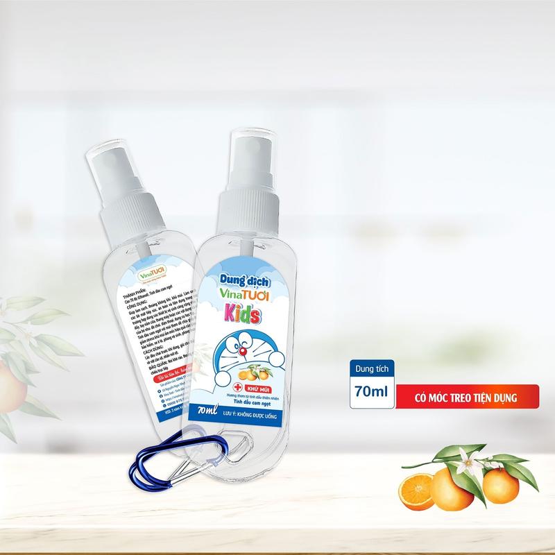 Nước rửa tay xịt khuẩn mini VINA TƯƠI KIDS 70ml chai nước rử - TikTok ...