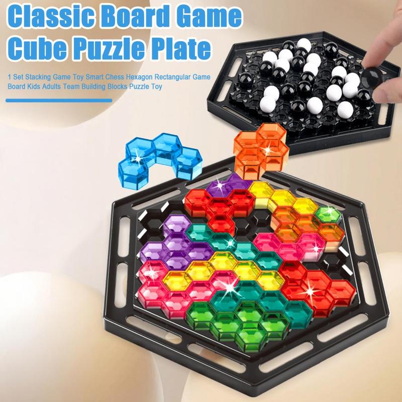Bokmnh Black White Ball Game Hexagon Stacking Game Toy for Kids ...