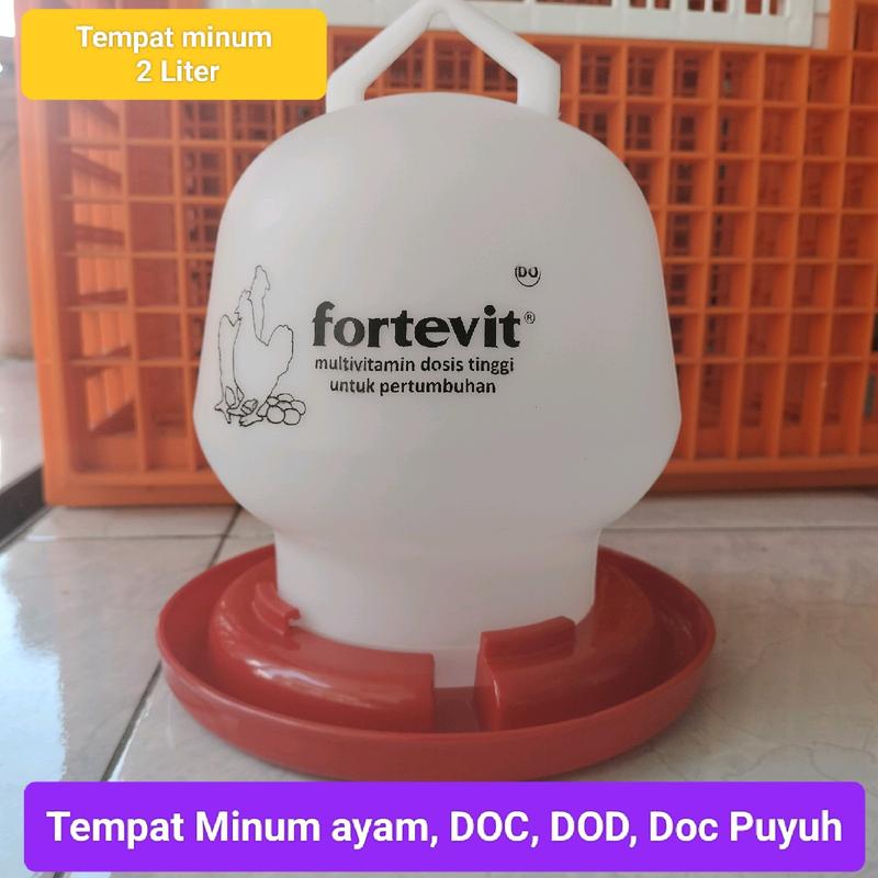 Tempat minum 2 liter ayam, DOC, DOD, puyuh. 2 pcs - Shop | Tokopedia