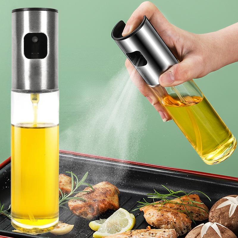 Glass oil spray for cooking olive spray for salad barbecue kitchen ...