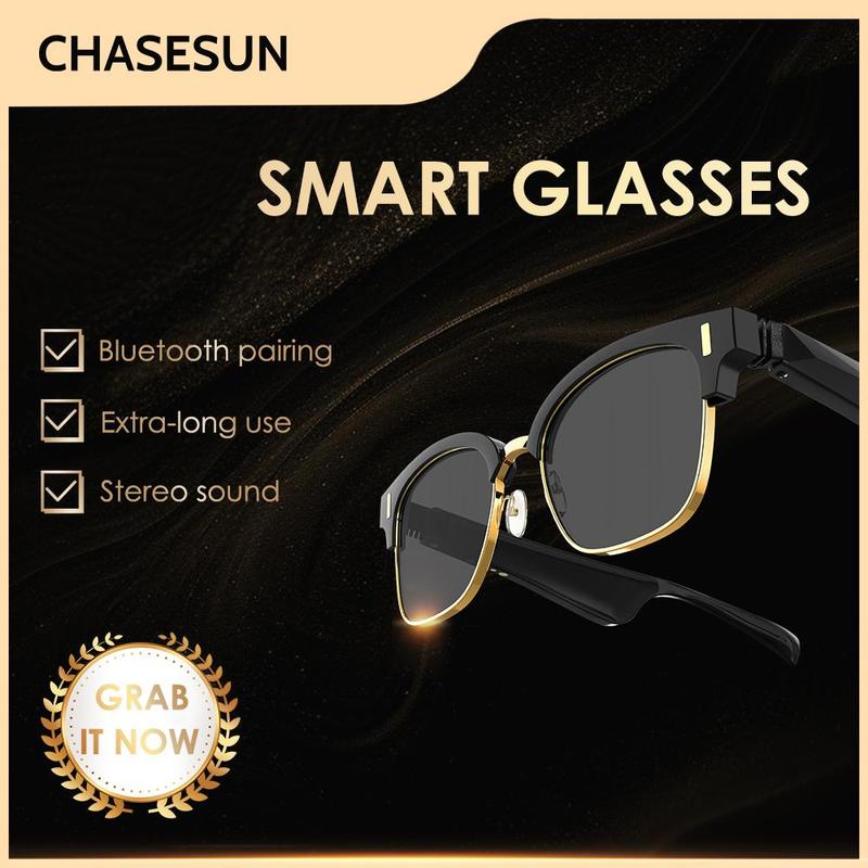 Wireless Smart Glasses with UV Protection, Bluetooth Connectivity ...