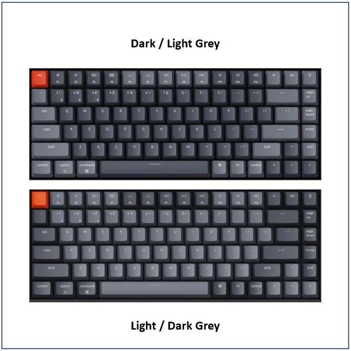 Jual Original Keycap Keychron Keyboard - Dark/Light Grey, Keychron K3 ...