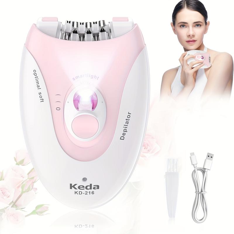 HATTEKER Multifunctional Electric Epilator, Stainless Steel Blade ...