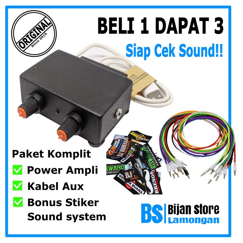Power Audio Amplifier Ampli Mini Paket Lengkap Siap Cek Sound Miniatur ...