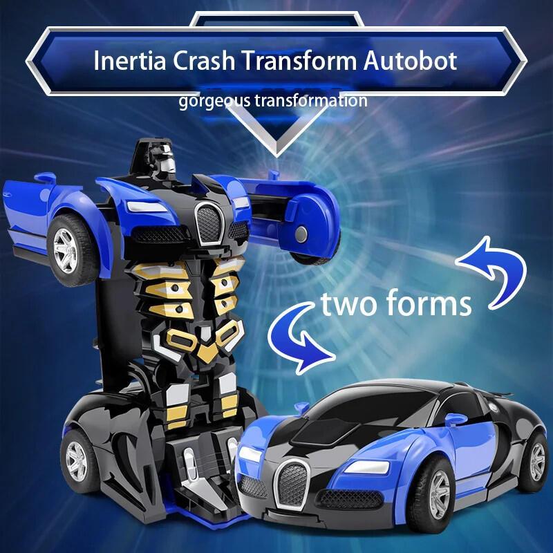 Mainan Robot Mini, untuk Kanak-kanak, Transformasi Perlanggaran ...