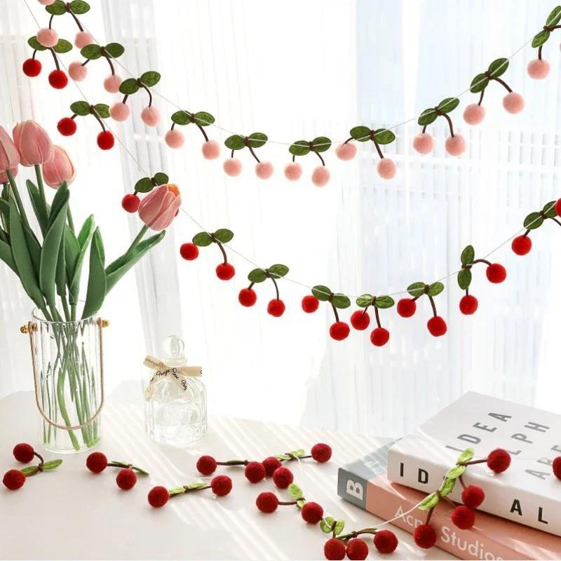 Handmade String Hanging Ornaments for Girls, String Felt Ball, - TikTok ...