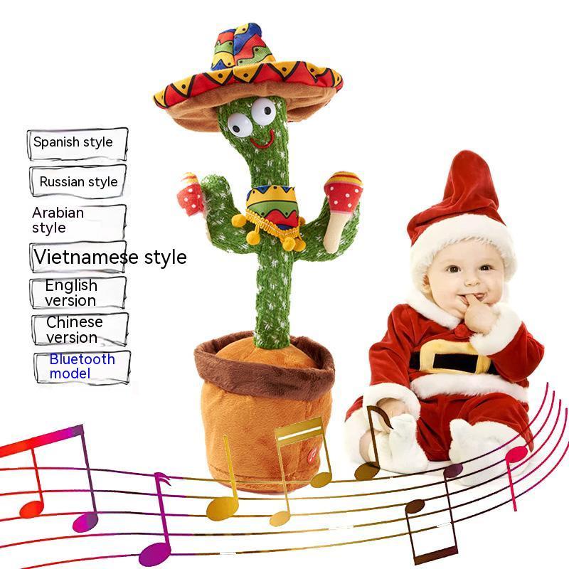 Dancing Cactus Can Talk, Sing, Learn Tongue, Swing Plush Cactus ...