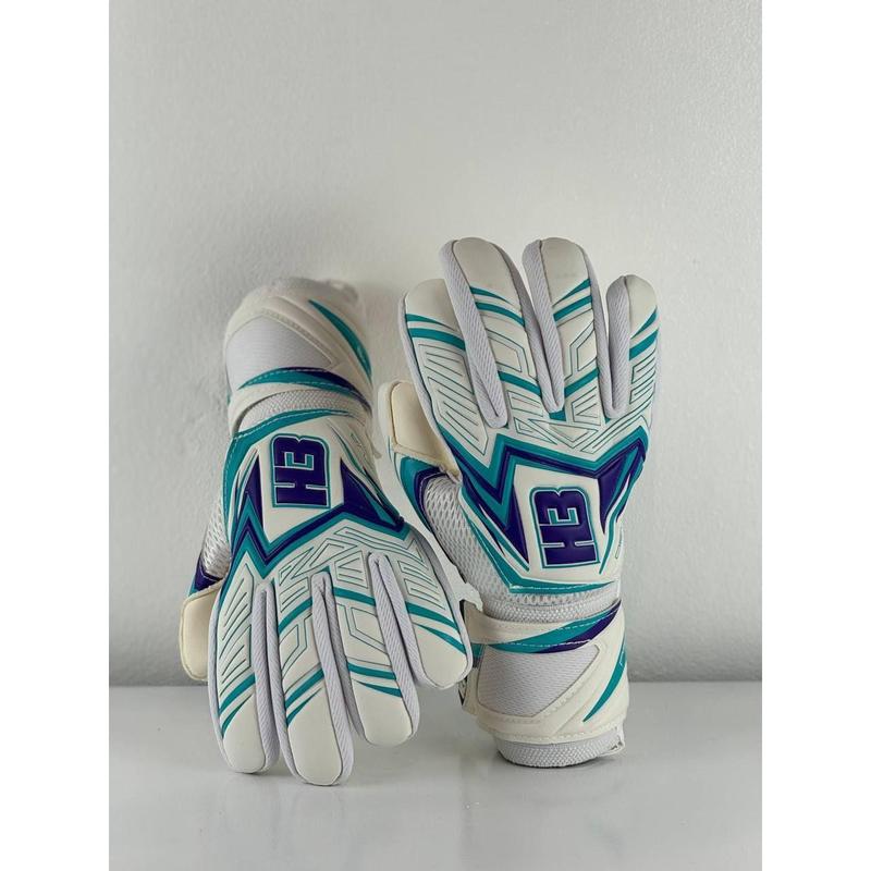 H3 DEVA WHITE BLUE GOALKEEPER GLOVES - TikTok Shop Malaysia