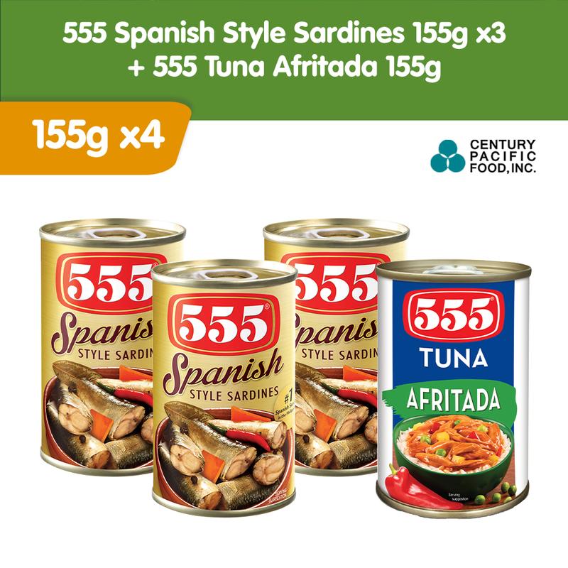 555 Spanish Style Sardines Pack of 3 + 555 Tuna Afritada 155g - TikTok ...