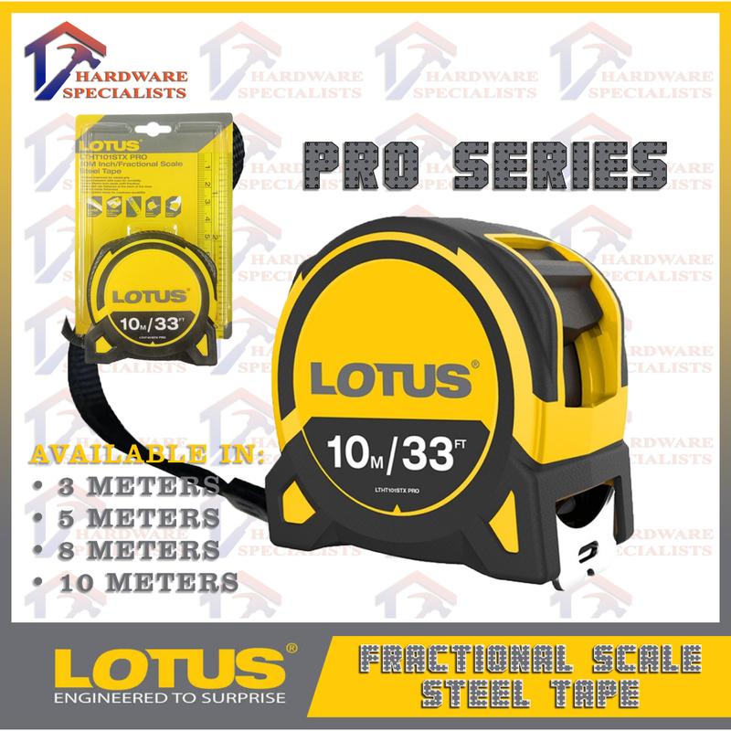Lotus PRO Steel Tape Inch/Fractional Scale Available in 10M - TikTok ...