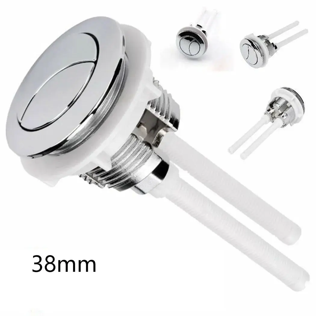 Dual Flush 38mm Toilet Water Tank Round Valve Rods Push Buttons Water ...