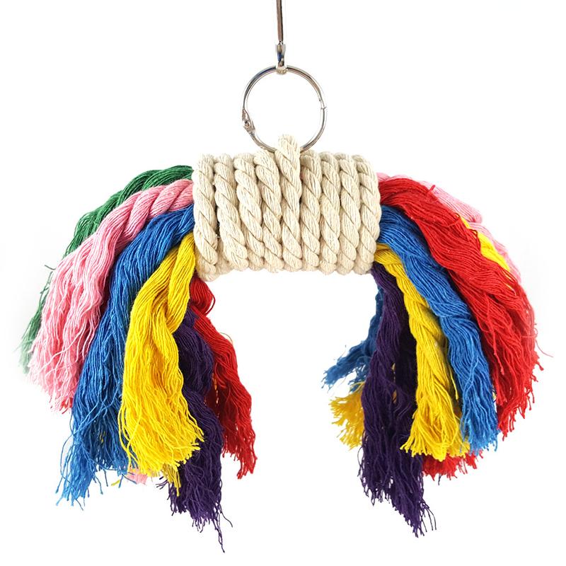 Parrot Cotton Rope Biting Toy Bird Toy Cotton Rope String - TikTok Shop ...