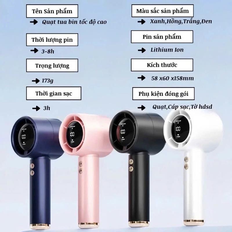 [ DEAL MỞ BẢN ] Quạt Cầm Tay Turbo Pin 5000mAh 100 Tốc Độ Gi - TikTok ...