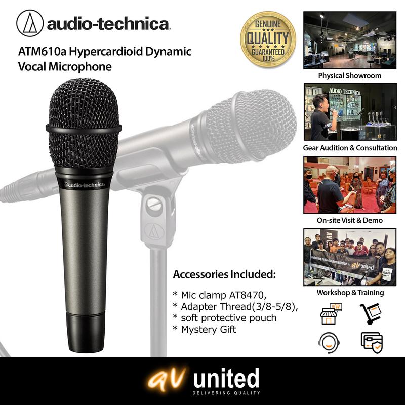 Audio Technica ATM610a Hypercardioid Dynamic Vocal Microphone Artist ...