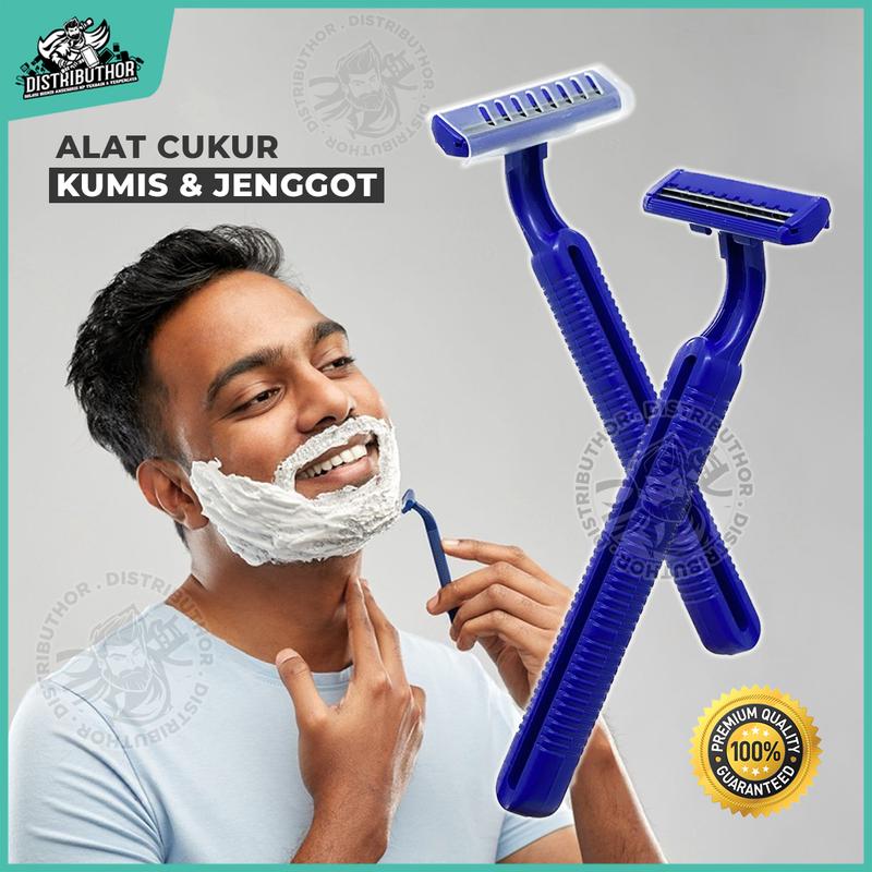 Alat Cukur Kumis Cukuran Jenggot 2 Mata Pisau Pencukur Bulu Janggut ...