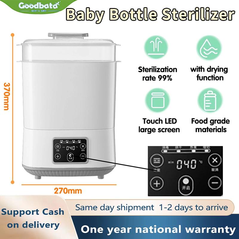 Goodbata Baby Bottle Sterilizer: Sterilize, Dry, Heat Food, Large ...