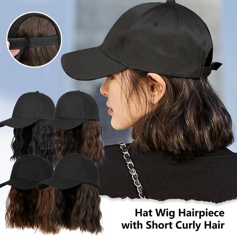 Topi Besbol, Rambut Palsu Topi, Rambut Kerinting Pendek, Rambut ...