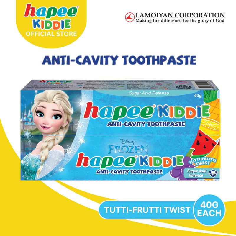 Hapee Kiddie Toothpaste for Kids 40g Tutti-Frutti Twist Flavor - TikTok ...