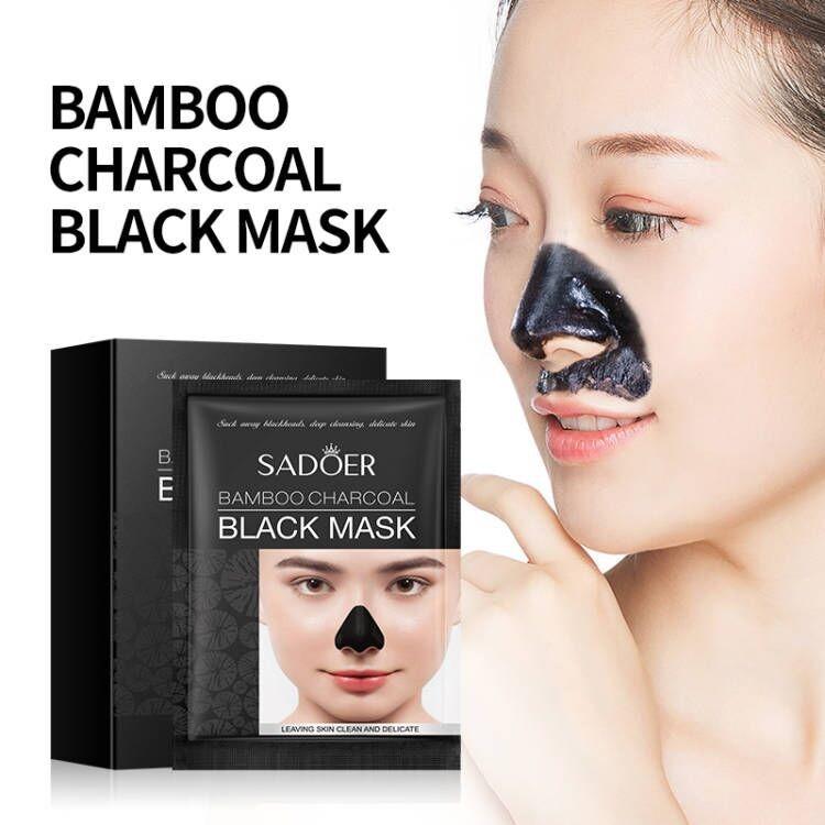 Bamboo Chacoal Blackhead Whitehead Removal Mask Black Peelin - TikTok ...