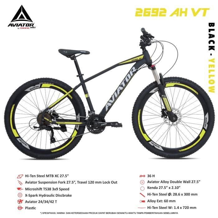 SEPEDA GUNUNG MTB 27.5 INCH AVIATOR 2692 AH VT REM HYDRAULIC - Shop ...