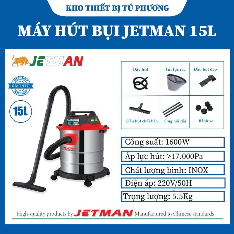Máy Hút Bụi Công Nghiệp Jetman Đa Chức Năng 12L - 15L - 18L - TikTok Shop Vietnam