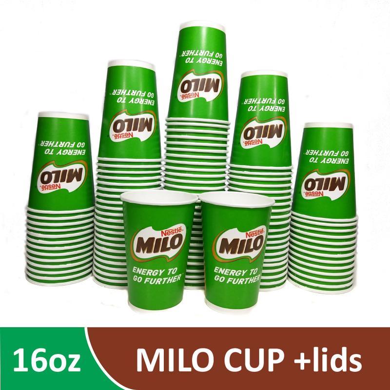 Milo Cup+lids 16oz (500pcs) CLEARANCE STOCK - TikTok Shop Malaysia
