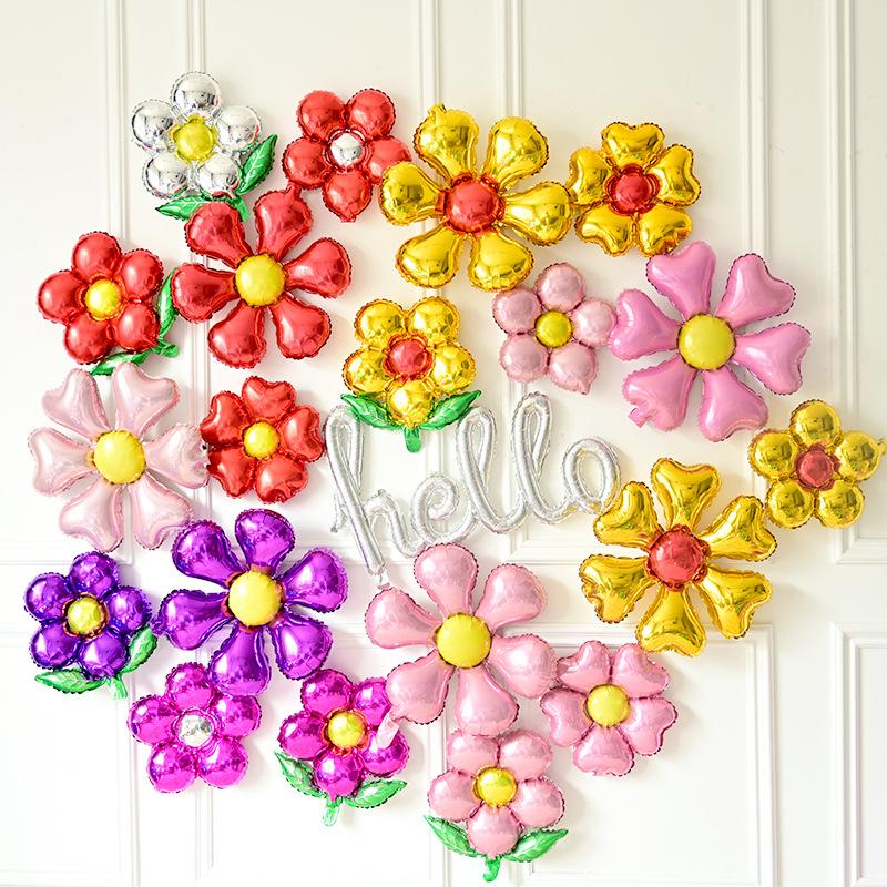 Belon Kerajang Bunga, Belon Mawar Bunga Matahari Daisy, Pelbagai Bunga ...