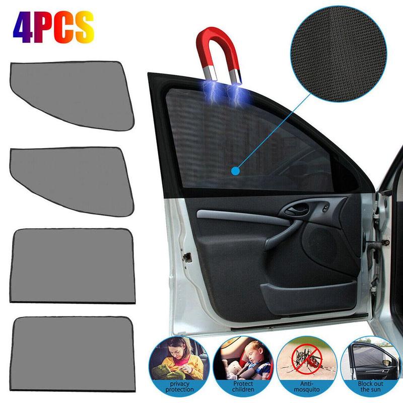 4pcs Summer Car Magnetic Sunshades Side Window Thermal Insulation ...
