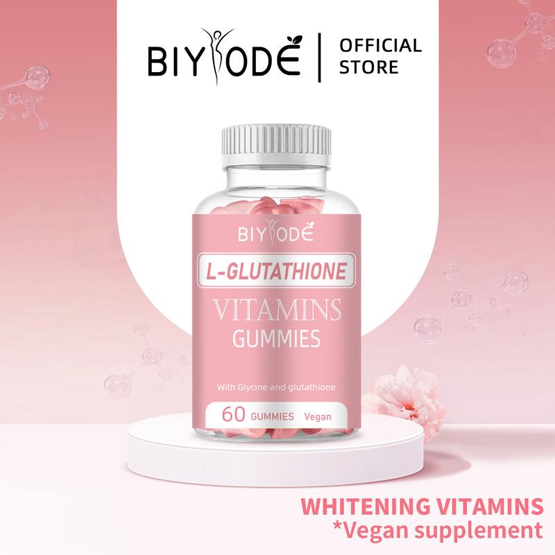 【24H】BIYODE L-Glutathione Skin Gummies Collagen Biotin Whitening ...