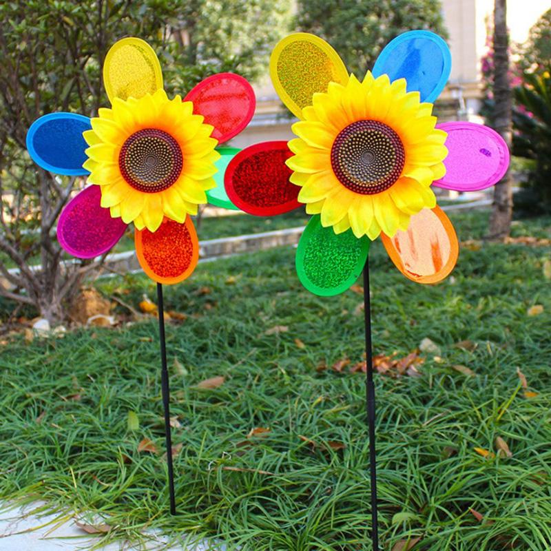 Colorful Rainbow Sun Flower Spinner Wind Windmill - TikTok Shop Philippines