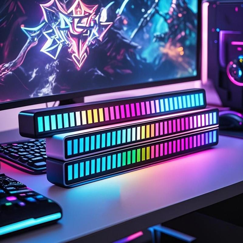 JOYTUTUS USB-powered Decorative Light RGB Voice-controlled Synchronous ...