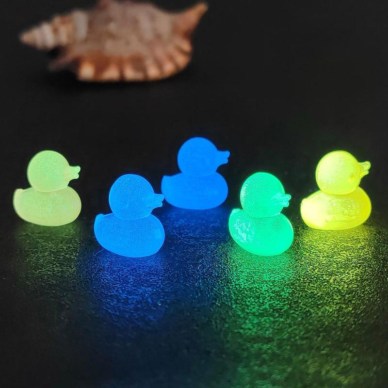 Cute Girl Toy Glow in the Dark Mini Ducks Decoration, 65pcs/set ...