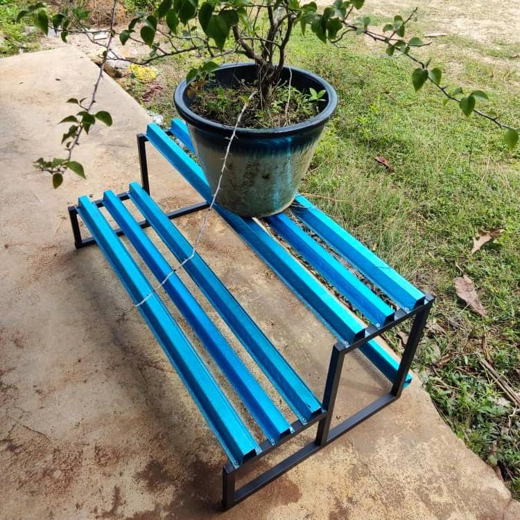 rak pasu bunga 2 tingkat tahan lasak (4kaki) 2 Lapisan - TikTok Shop ...