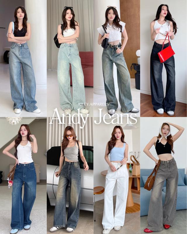 Riley.apparels - Andy Jeans [พร้อมส่ง] - TikTok Shop Thailand