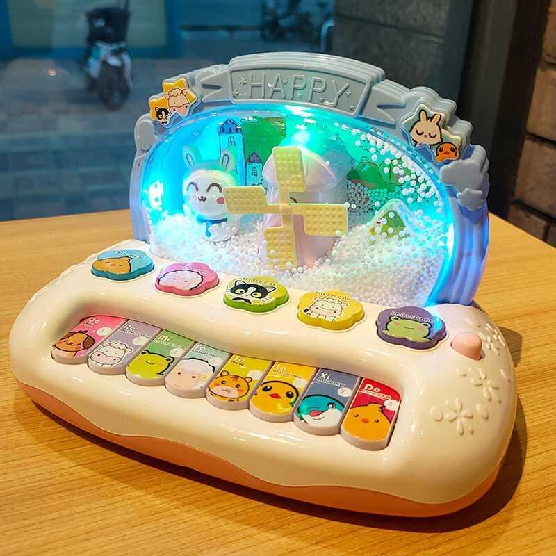 Mainan Piano Kepingan Salji Elektronik Muzik Berputar Bayi Bunyi ...