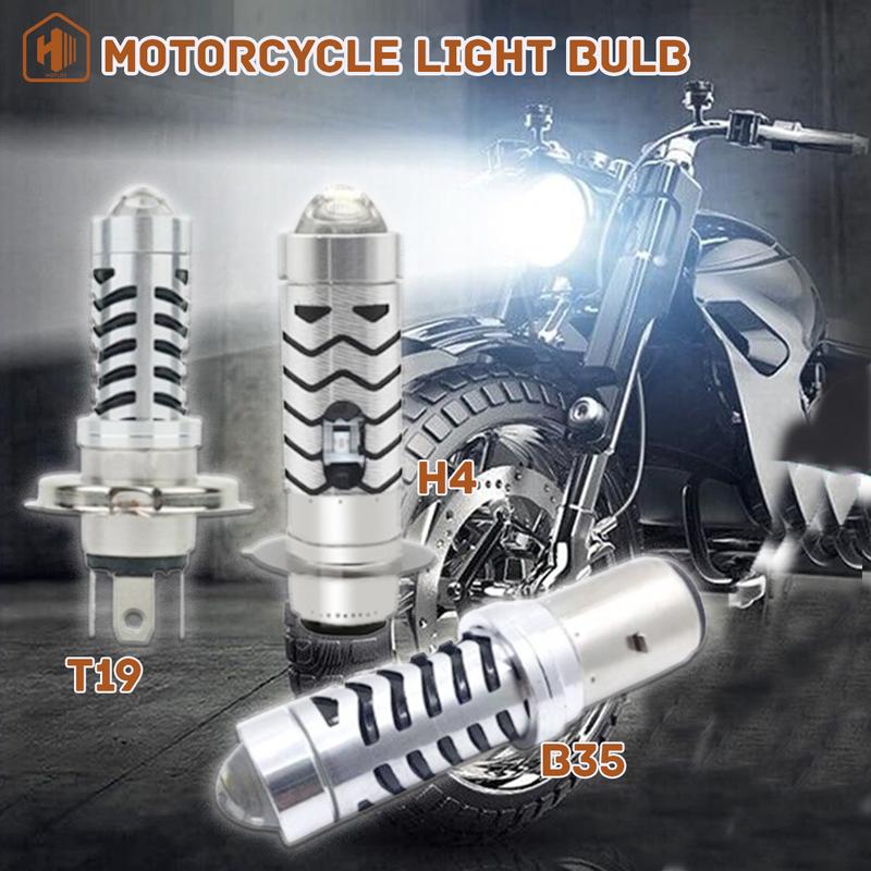 Mini Driving Light Bulb Motorcycle LED Headlight With Blue Park ...