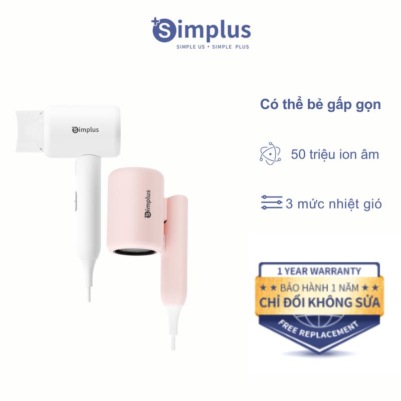 SimplusVN Máy sấy tóc gấp gọn Simplus CFJH008, 50 triệu Ion âm - TikTok Shop Vietnam