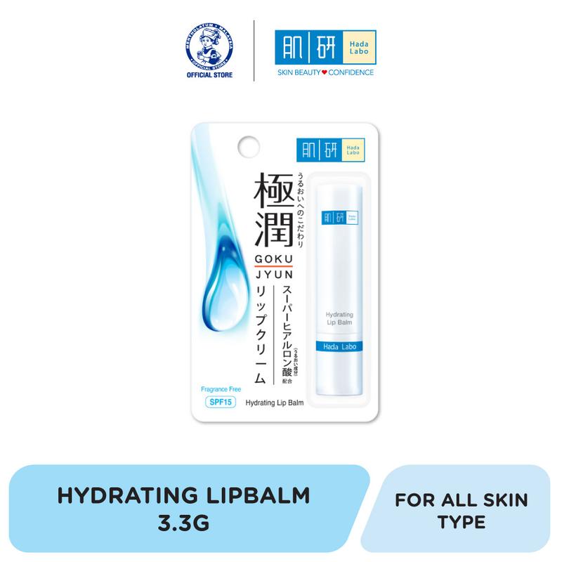 HADA LABO Pelembap Bibir Hydrating Lipbalm 3.3g SPF15 Moisturize ...