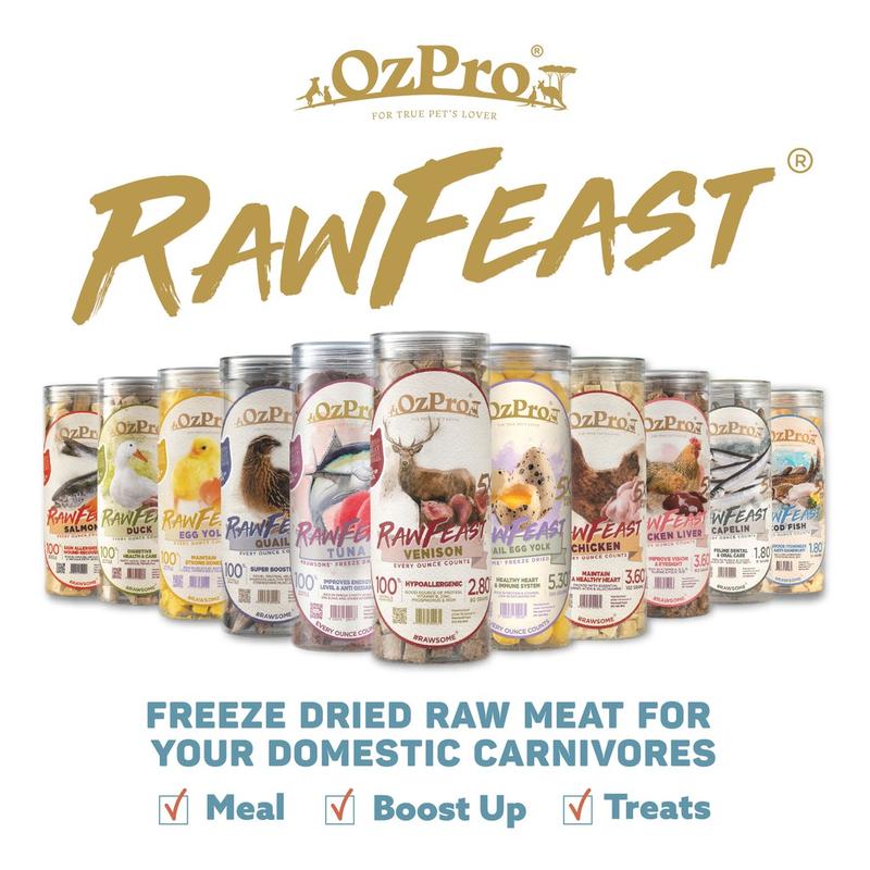 Ozpro Rawfeast Freeze Dried Pet Dog Cat Food - Wet/Dry/Supplement ...