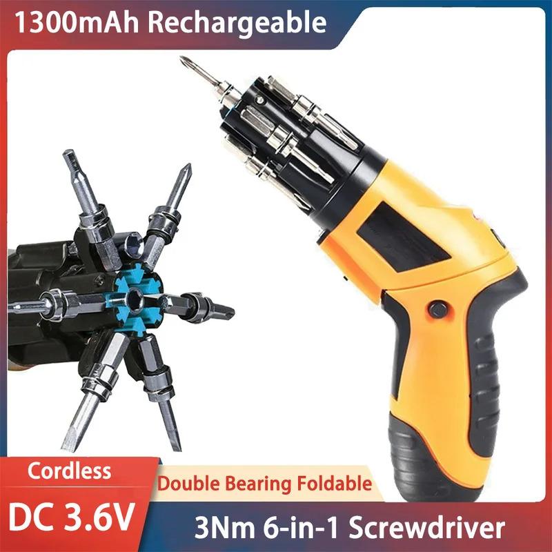 3.6V 1300mAh 3Nm Cordless Screwdriver Drill Rechargeable ...