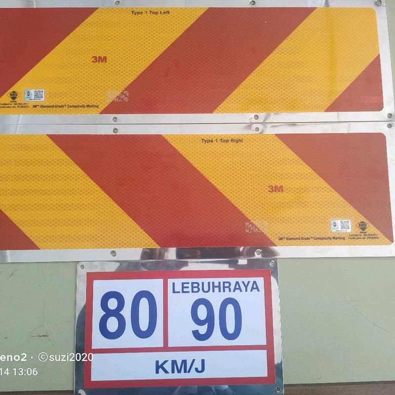 Sticker reflaktor kuning merah lulus puspakom - TikTok Shop Malaysia