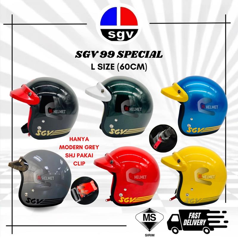 SGV 99 SPECIAL Helmet Topi Keledar SGV (Special Color) 3 Button-TIDAK ...