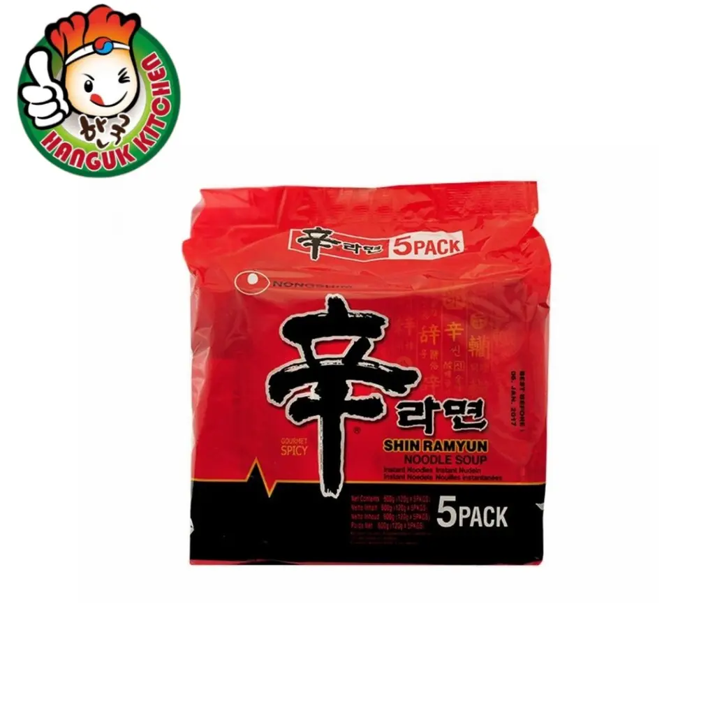 [TD]Shin Ramen Noodle Pack (5 EA)120g Nongshim -By Hanguk Kitchen ...