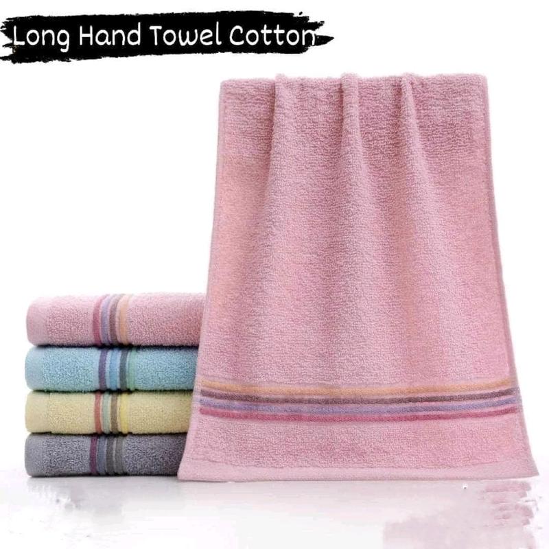 Long hand towel w/ Free Name Embroid Personal Cotton - TikTok Shop ...