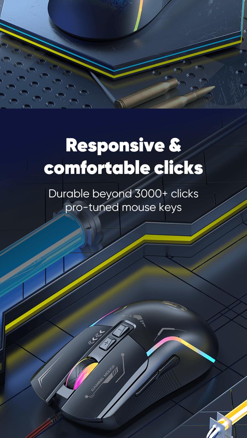 MOFii Gaming Mouse Wired RGB Lights 1600/2400/3200 DPI P19 - Shop ...