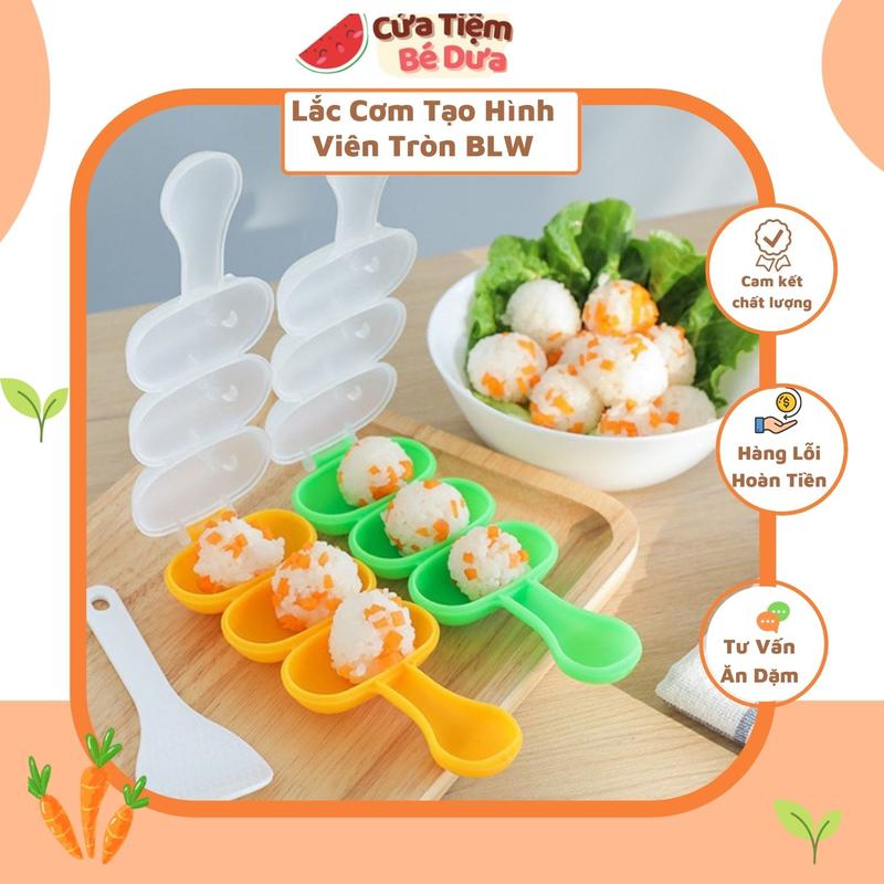 [Tặng thìa xúc cơm] Khuôn Lắc Cơm Viên Cho Bé Ăn Dặm Cho Bé Ăn - TikTok ...