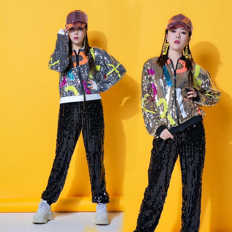 Kostum tarian jazz untuk orang dewasa, labuci DS, tarian jalanan ...